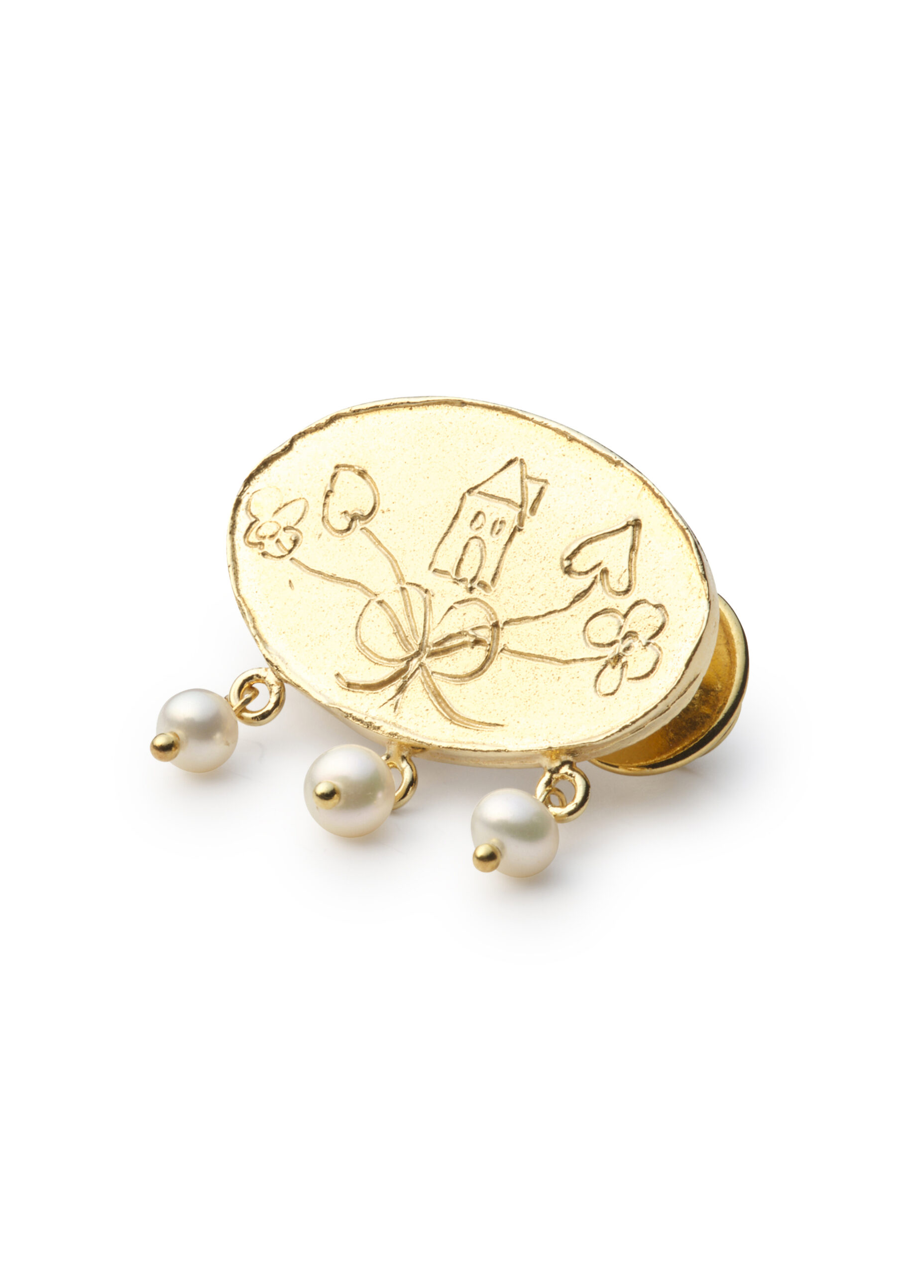 Flor Casa Corazón Pin Cristina Junquero Jewellery